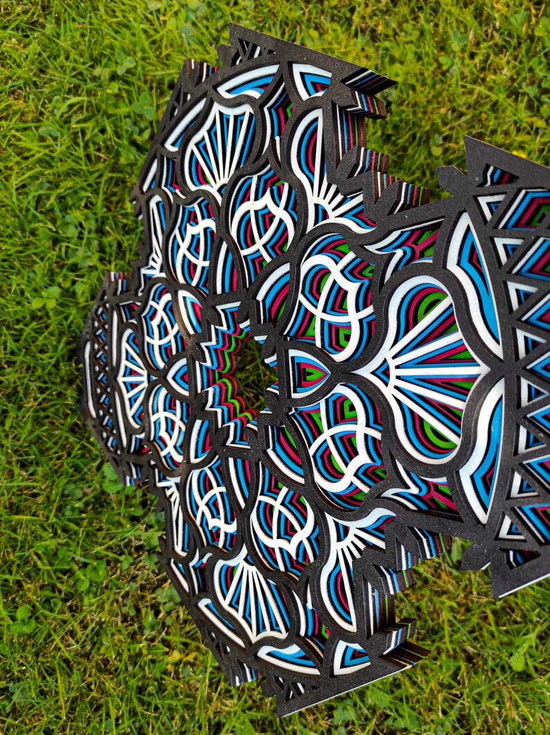 Mandala, Multilayer Layer Design, Multilayer, Decoration, Art, Dfx, Svg ...