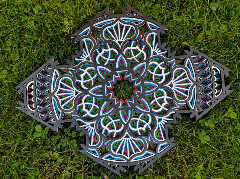 Mandala, Multilayer Layer Design, Multilayer, Decoration, Art, Dfx, Svg ...