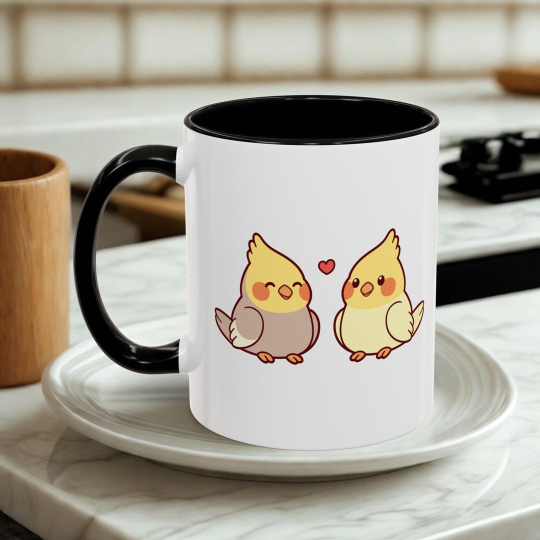 Cockatiel Mug, Bird Lover Gift, Colorful Coffee Cup, Cute Tea Mug ...
