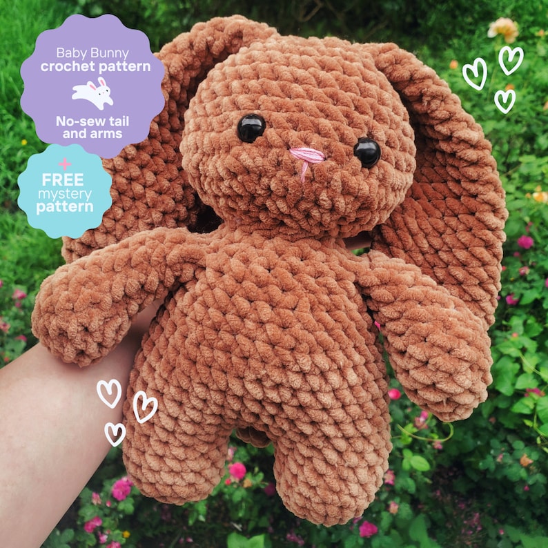 CROCHET PATTERN | Chubby & Cheeky Baby Bunny Pattern - Basic Plushie ...