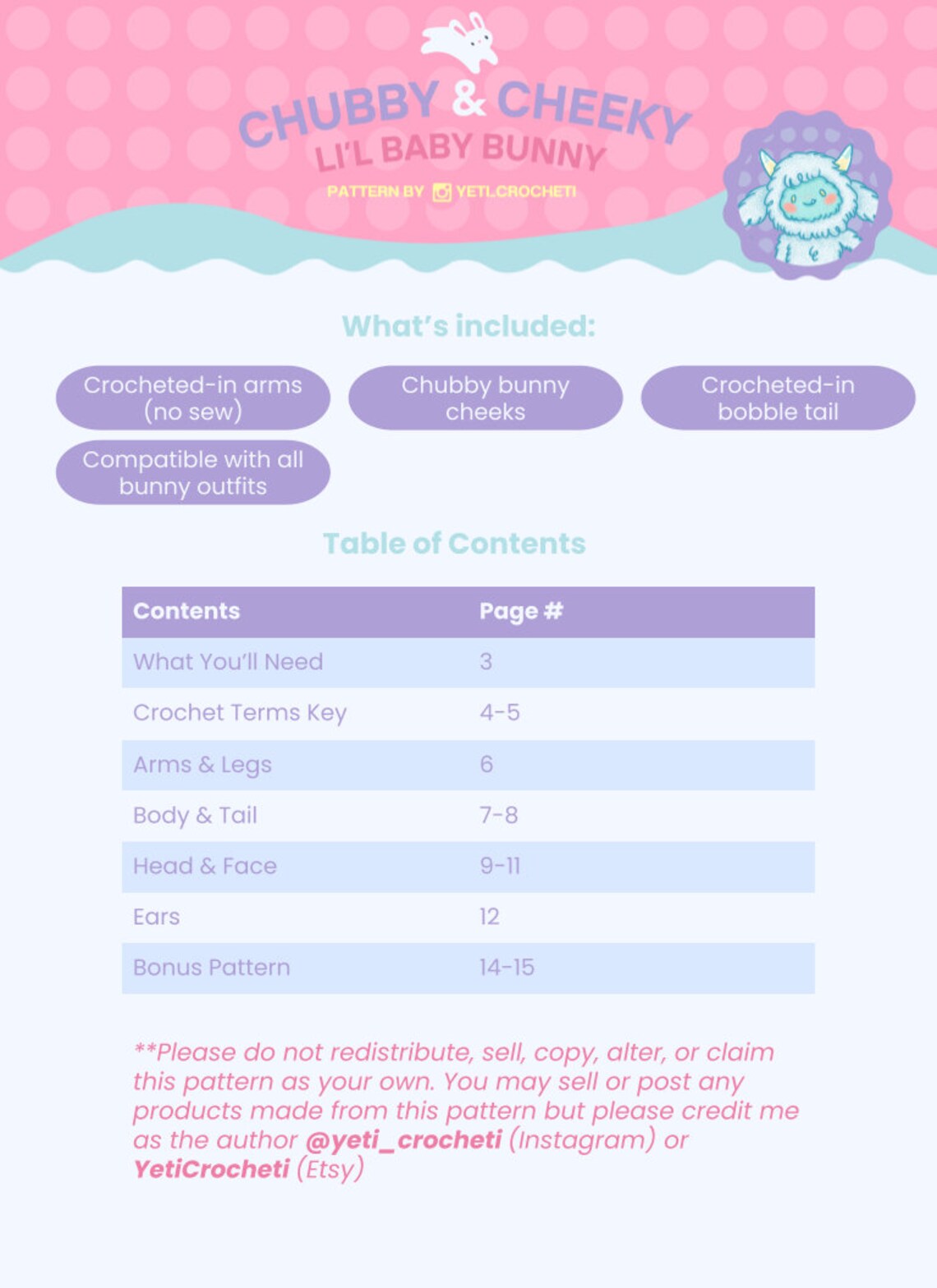 CROCHET PATTERN | Chubby & Cheeky Baby Bunny Pattern - Basic Plushie ...