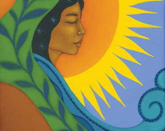 Mami Wata Art Print, African Snake Goddess, Water Spirit, Vintage ...