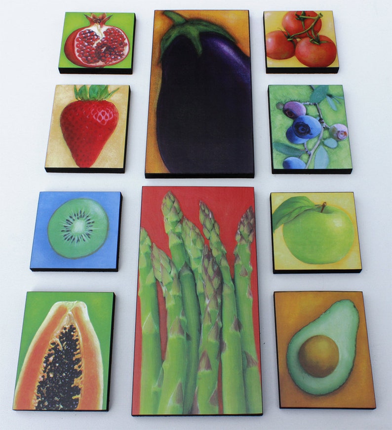 Fruit and Vegetable Art Decor Prints of Original Paintings | Etsy