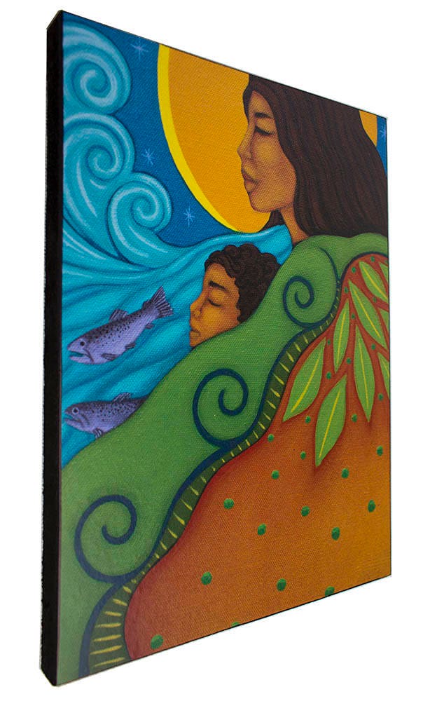 Midwifery and Doula Wall Art - Mother and Child Mother Earth Canvas ...