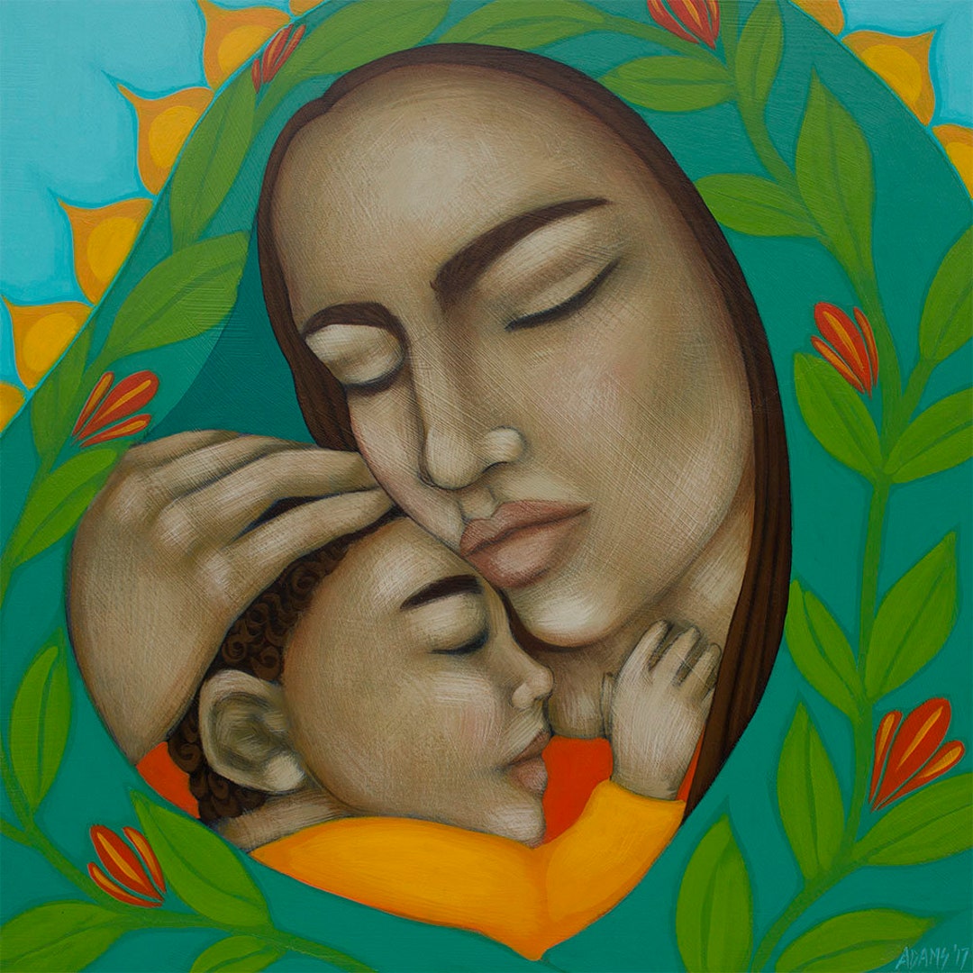Midwifery and Doula Art - Paper Giclee Print of Original Painting ...