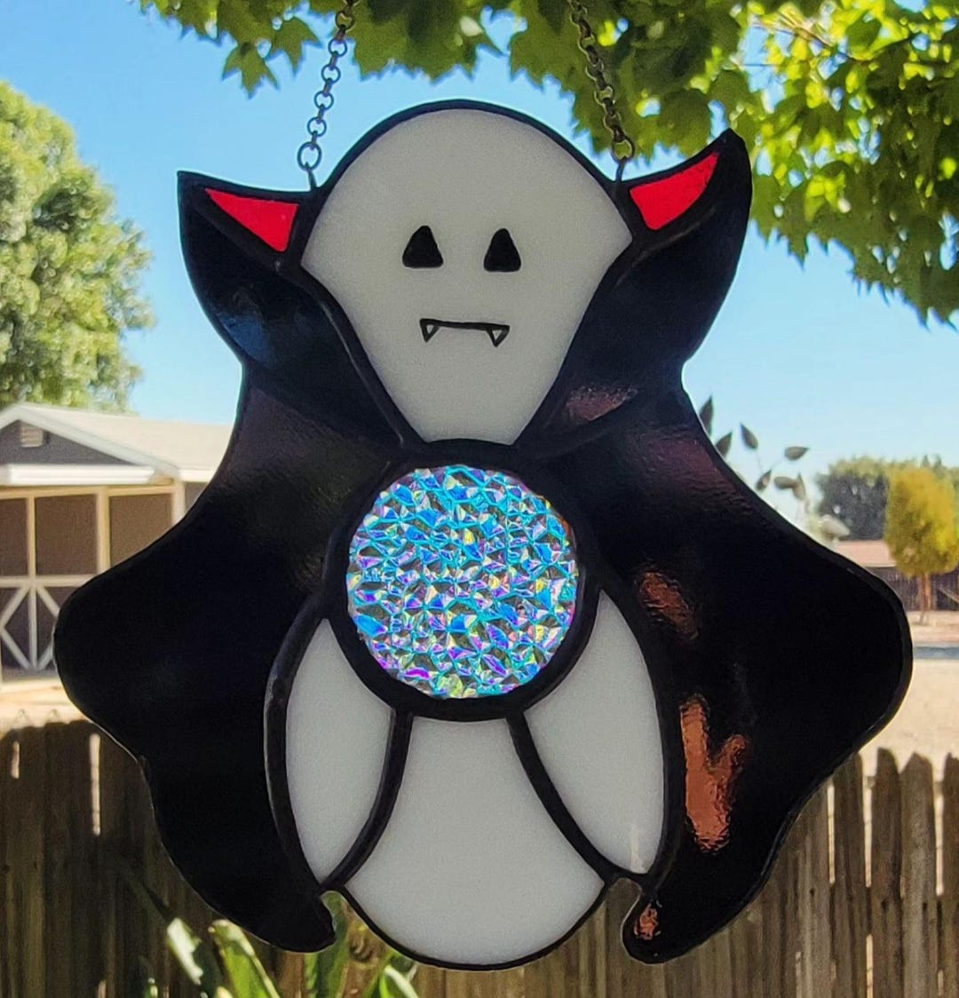 Stained Glass Dracula Ghost - Etsy