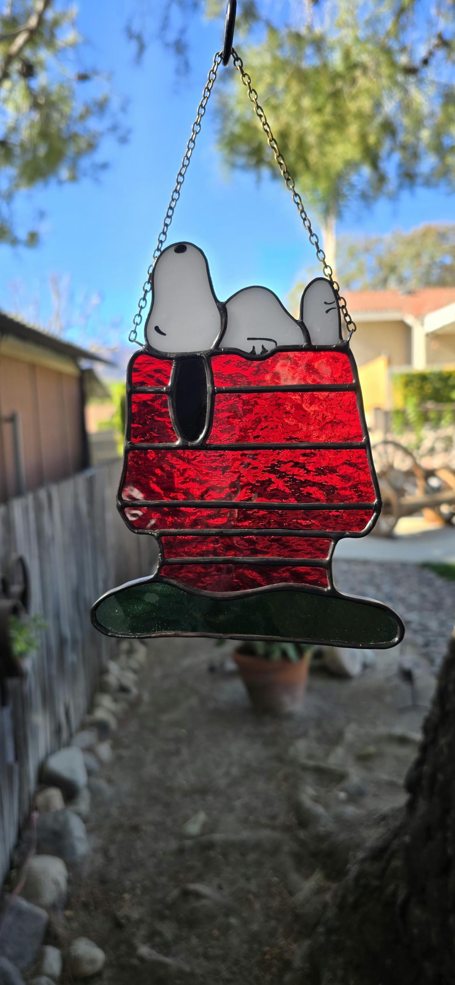 Stained Glass Snoopy Suncatcher - Etsy