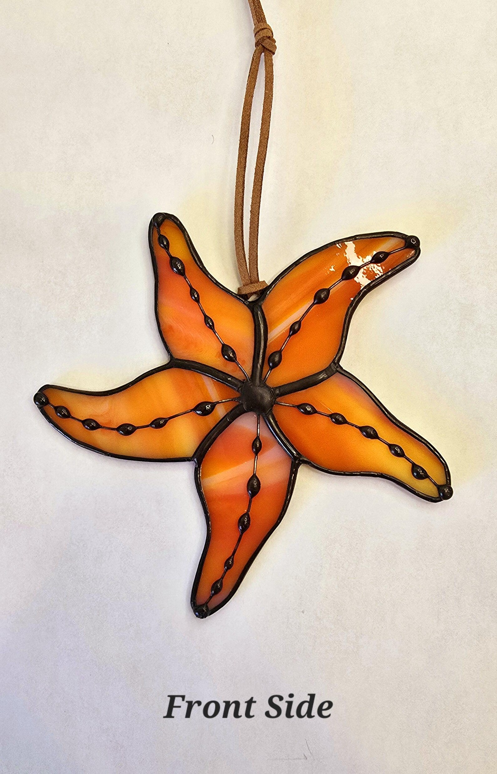 Stained Glass Starfish Suncatcher - Etsy