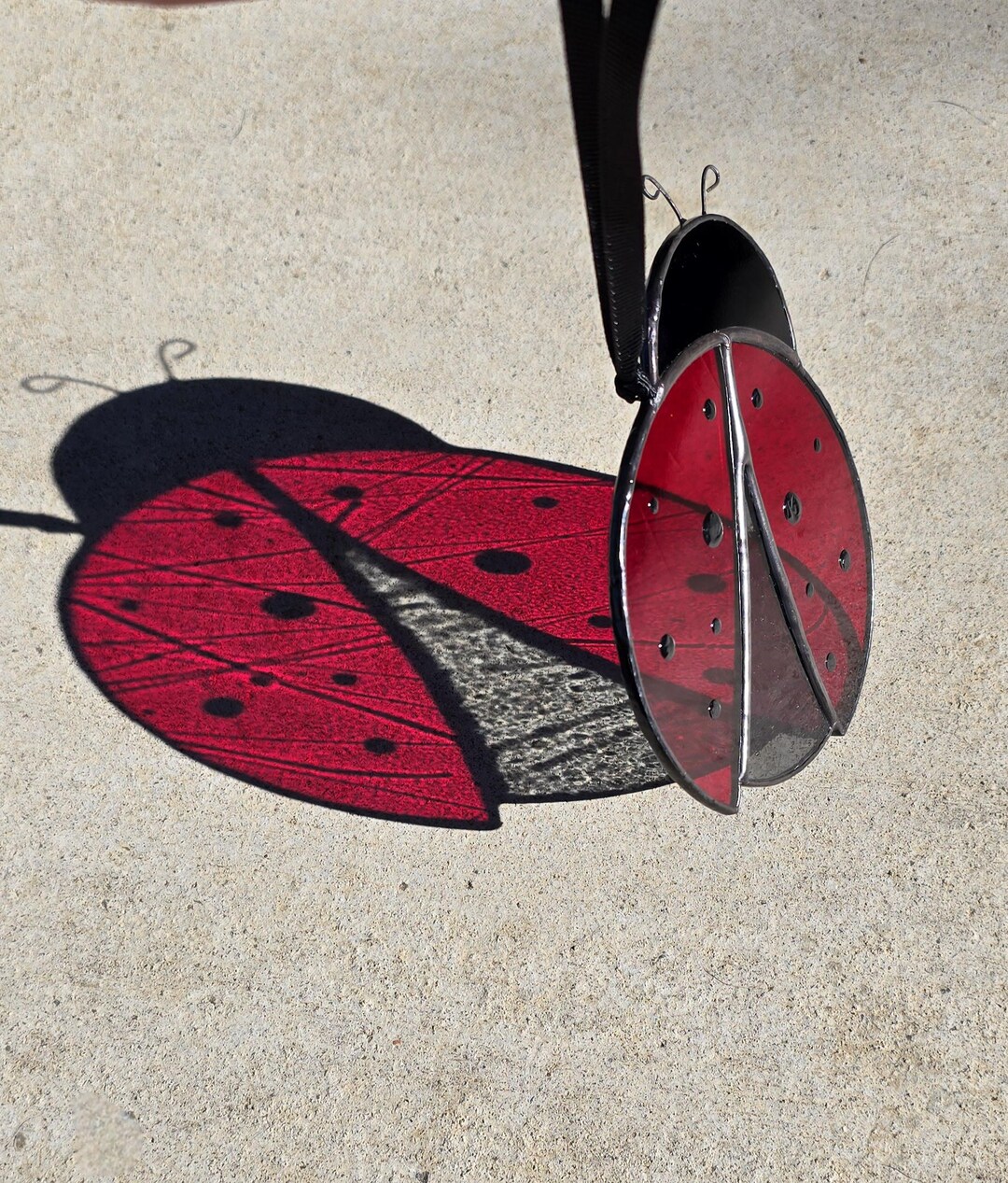 Stained Glass Ladybug Suncatcher - Etsy