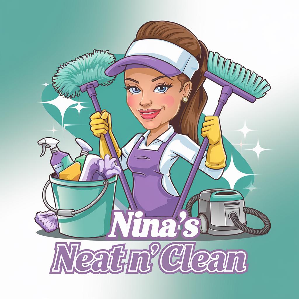 Custom Cartoon Cleaning Business Logo Housekeeper Logo Design Maid ...