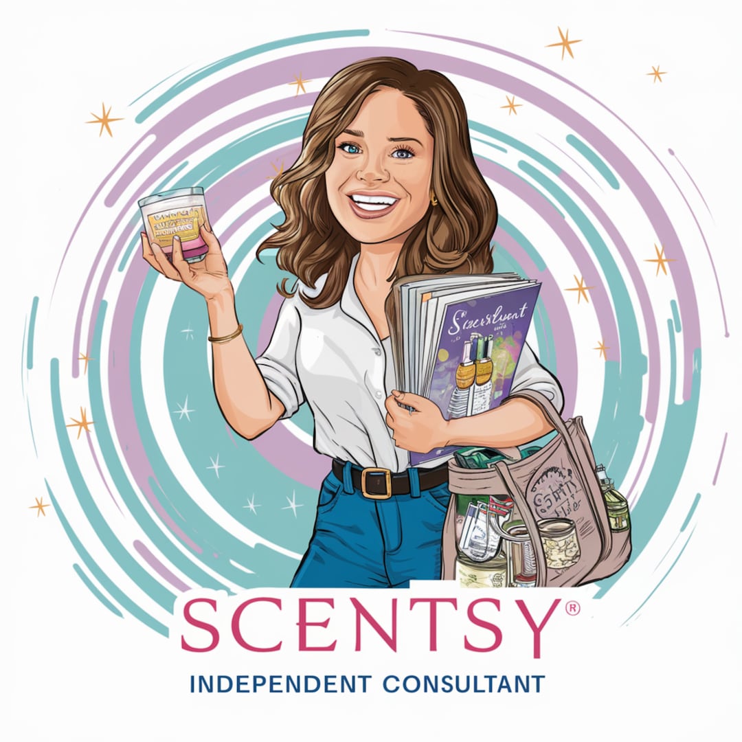 Custom Scentsy Consultant Logo Cartoon Scented Wax Melts Logo Design ...