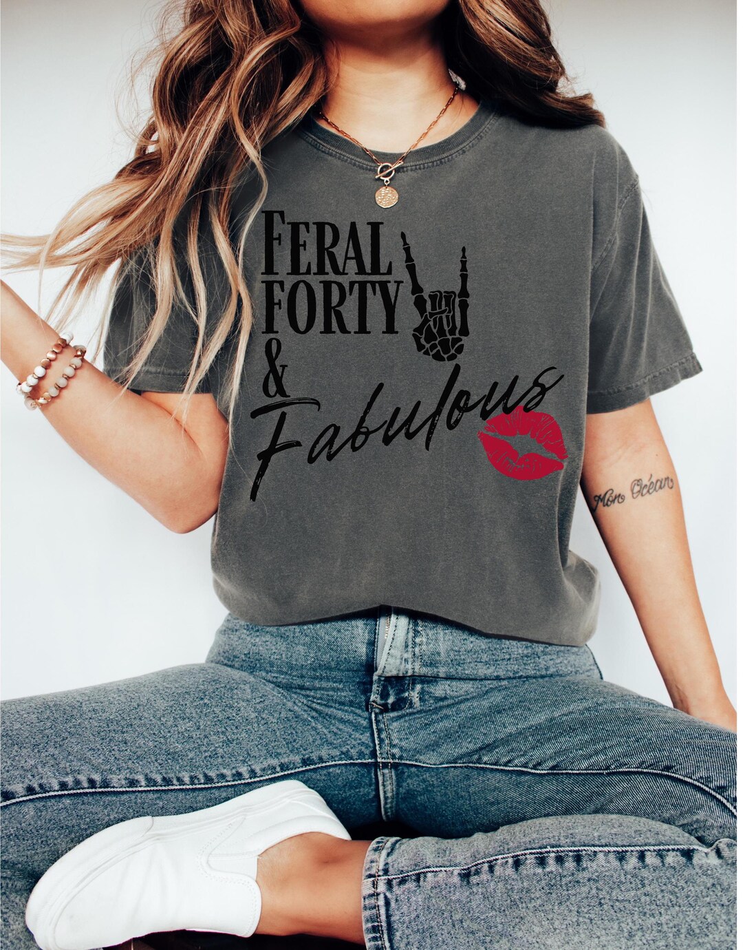 Feral Forties Shirt,funny 40th Birthday Tshirt,fortieth Birthday T ...