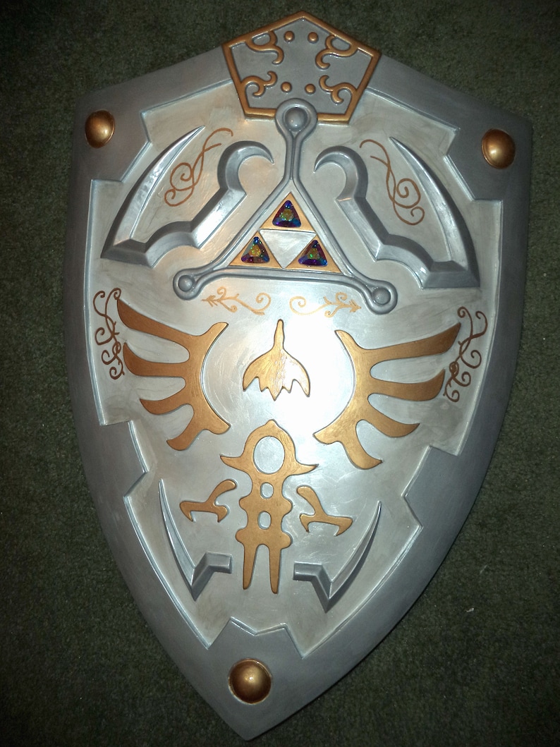 Custom Loz Link's Master Sword, Leather Sheath, & Hylian Shield - Etsy