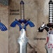 Custom Loz Link's Master Sword, Leather Sheath, & Hylian Shield - Etsy