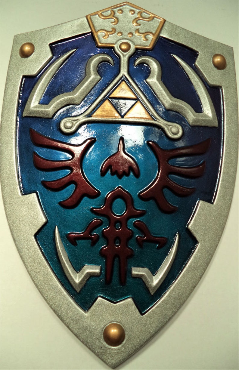 Custom Loz Link's Master Sword, Leather Sheath, & Hylian Shield - Etsy
