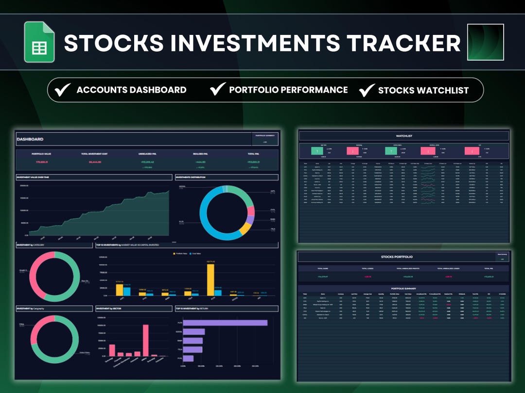 Investment Tracker Stock Tracker Stock Portfolio Tracker Stock Market ...