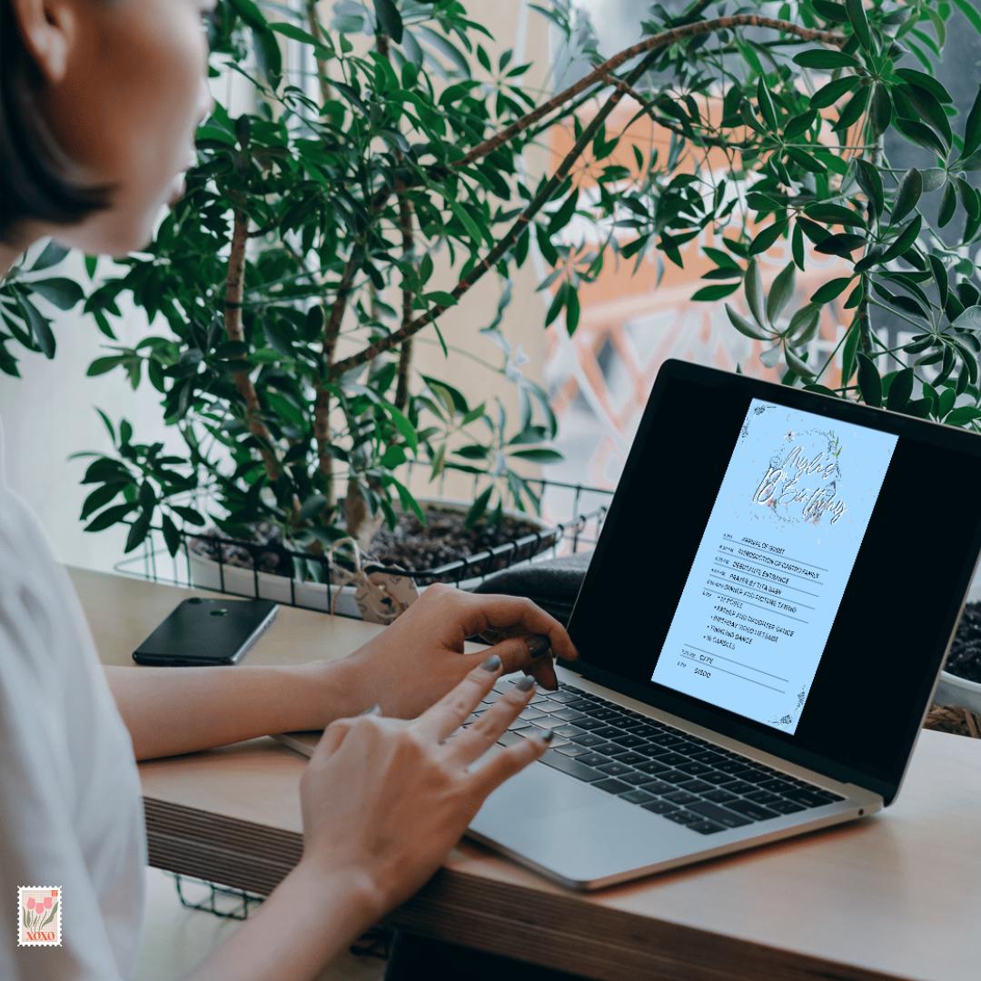 18th Birthday Debut Program Digital Template, Digital Template Download ...