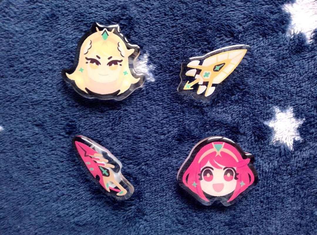 Pyra and Mythra Acrylic Pins - Etsy