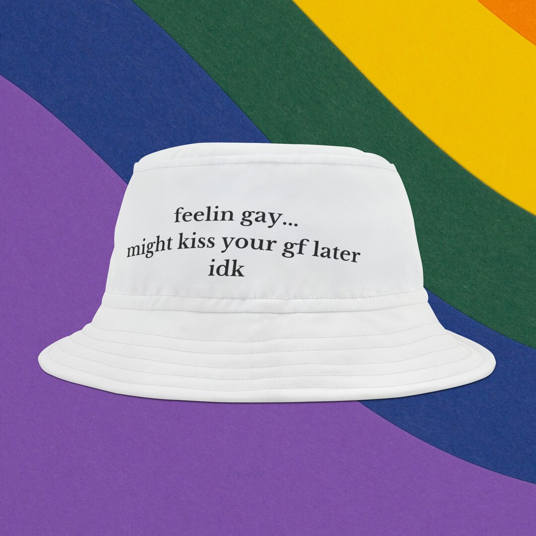 Pride Bucket Hat, LGBTQ, Funny, 2024 Pride, Might Kiss Your Girlfriend ...