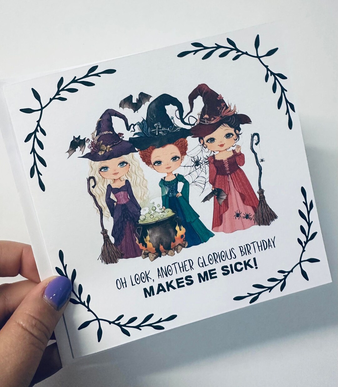 Hocus Pocus Witchy Birthday Greeting Card - Etsy