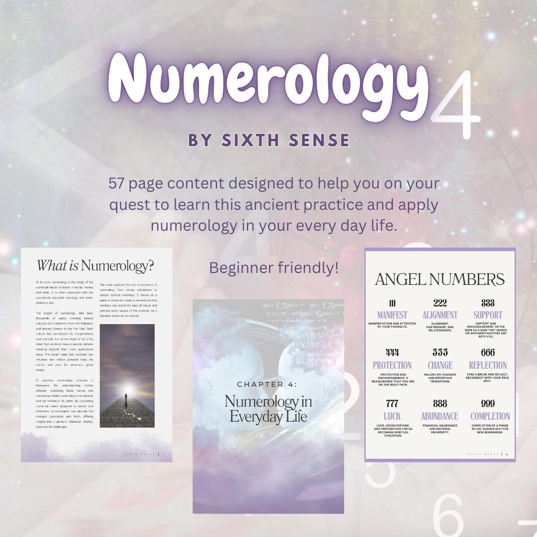 Numerology 57 Page Downloadable Guide | Spiritual Practice | Numerology ...