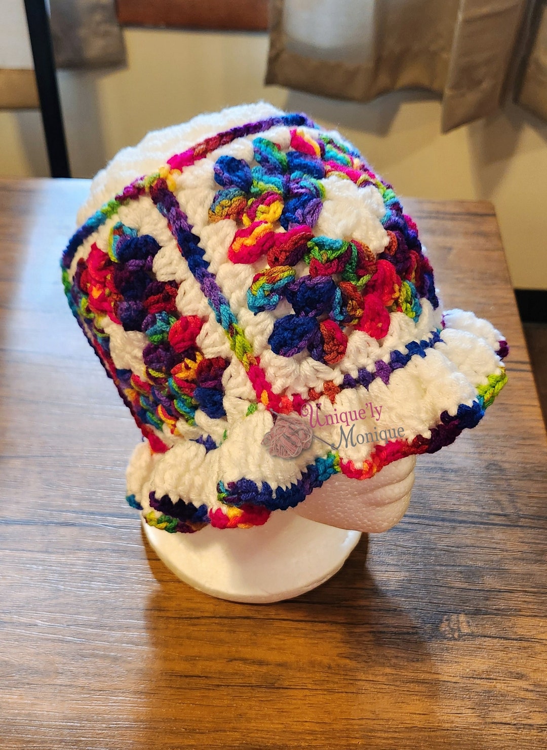 Granny Square Bucket Hat Rainbow adult - Etsy