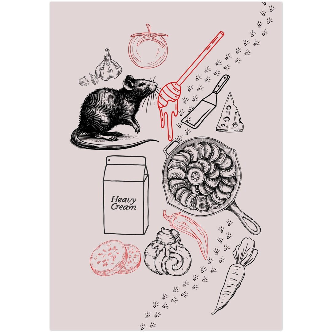 Cooking Rat Poster Classic Matte Paper Poster - Etsy