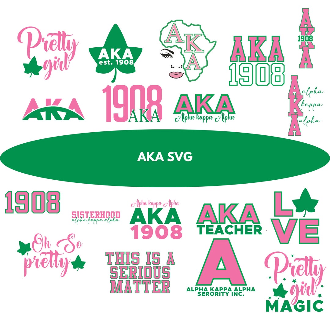 AKA Png, AKA Svg, AKA Letters Svg, Alpha Kappa Alpha Sorority Svg ...