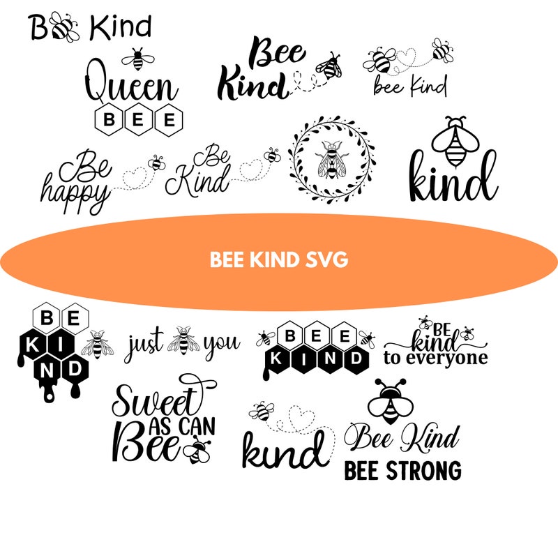 Bee Kind Svg - Etsy