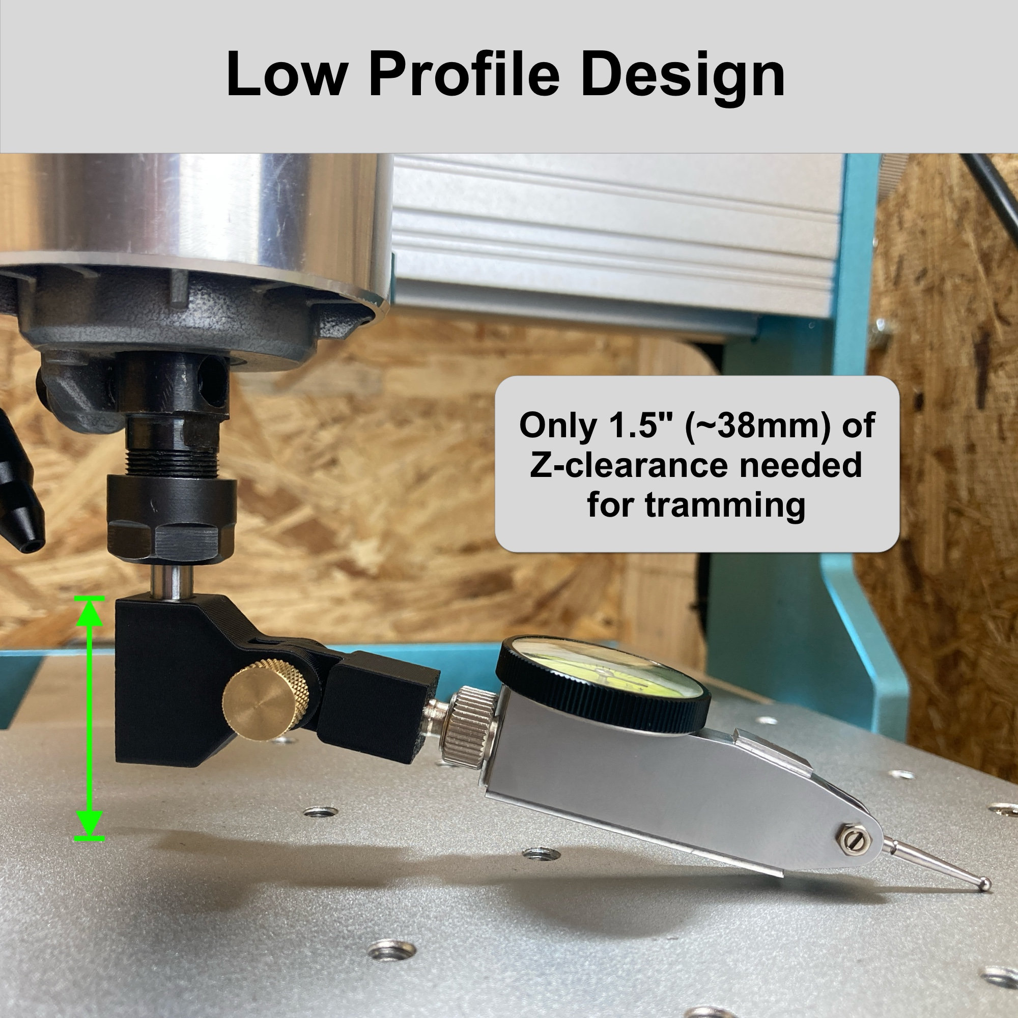 High-accuracy CNC Tram Tool, Includes Dial Test Indicator, Fits Small ...