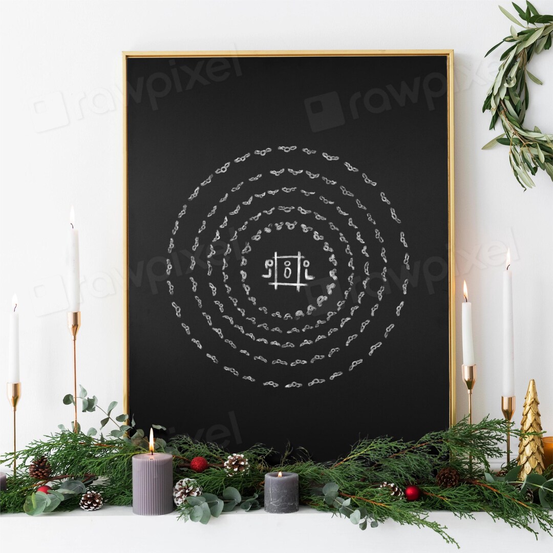 Abstract Nativity Scene Art Print, Angels Surrounding Manger (digital ...
