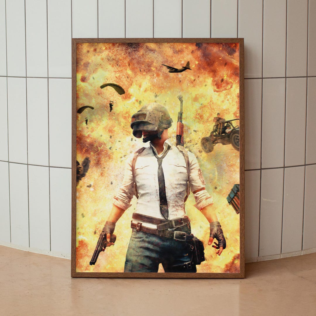 Playerunknown's Battlegrounds Poster, PUBG Poster Print, Gaming Poster ...