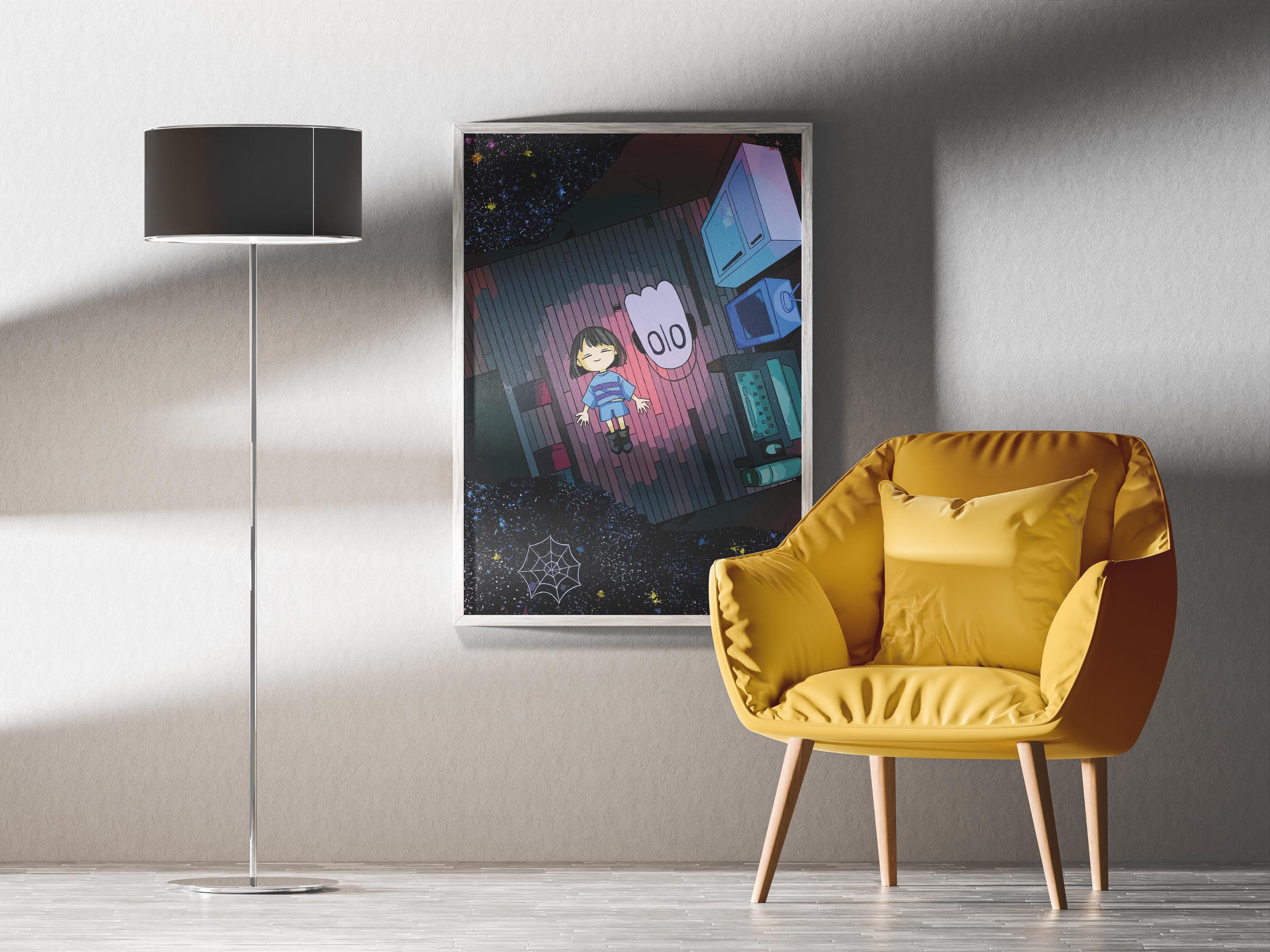 Frisk and Napstablook, Undertale Poster, Wall Art & Home Decor, Indie ...