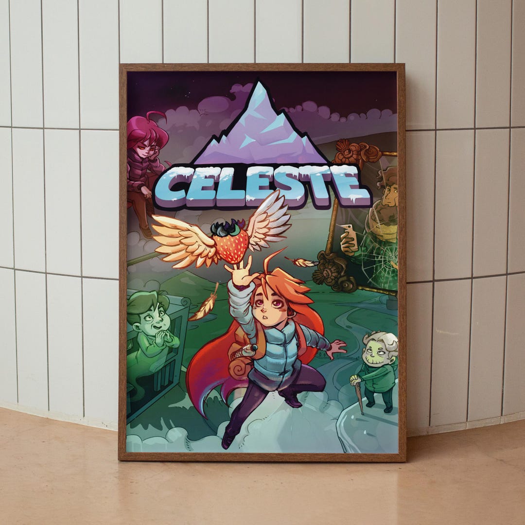 Celeste Poster, Gaming Poster, Celeste Prints, Video Game Poster ...