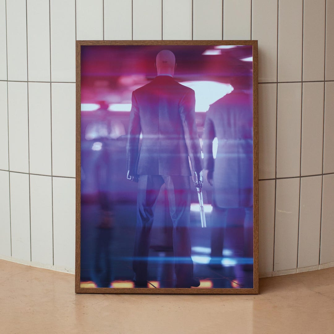 Hitman Poster, Agent 47 Wall Art, Game Poster Gift, HQ Wall Decor ...