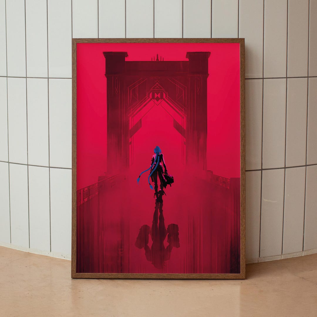 Arcane Jinx and Vi Poster, Vi and Jinx Wall Art, Arcane Series, League ...