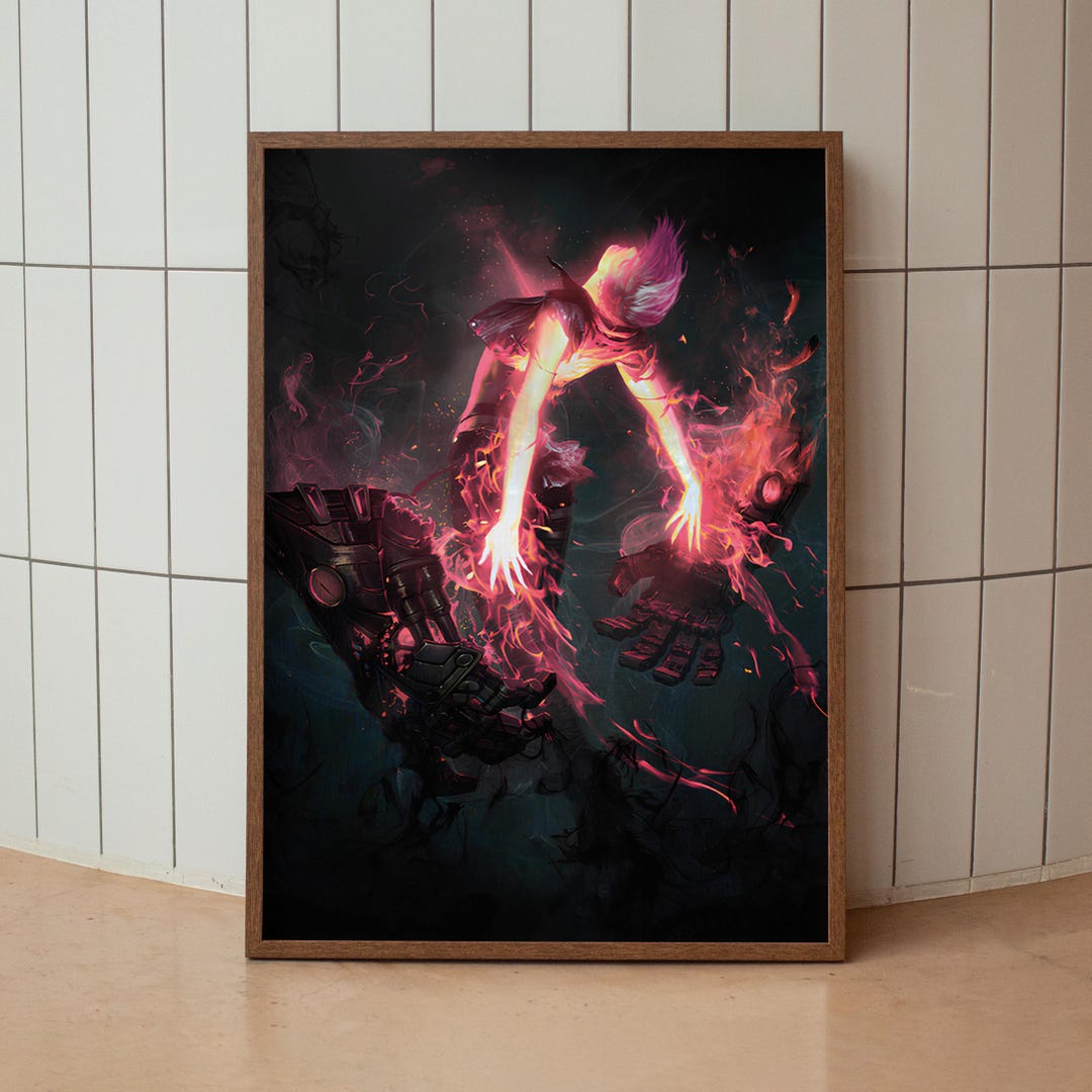 Vi Wall Art, Arcane Vi Poster, League of Legends, Arcane Movie Poster ...