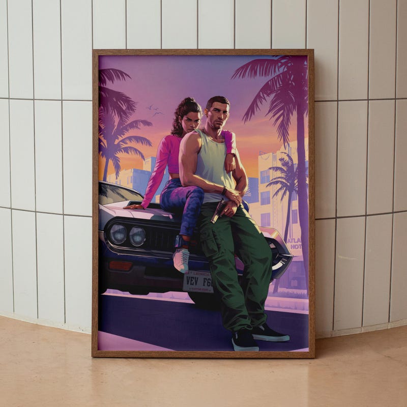 Grand Theft Auto Poster - Etsy