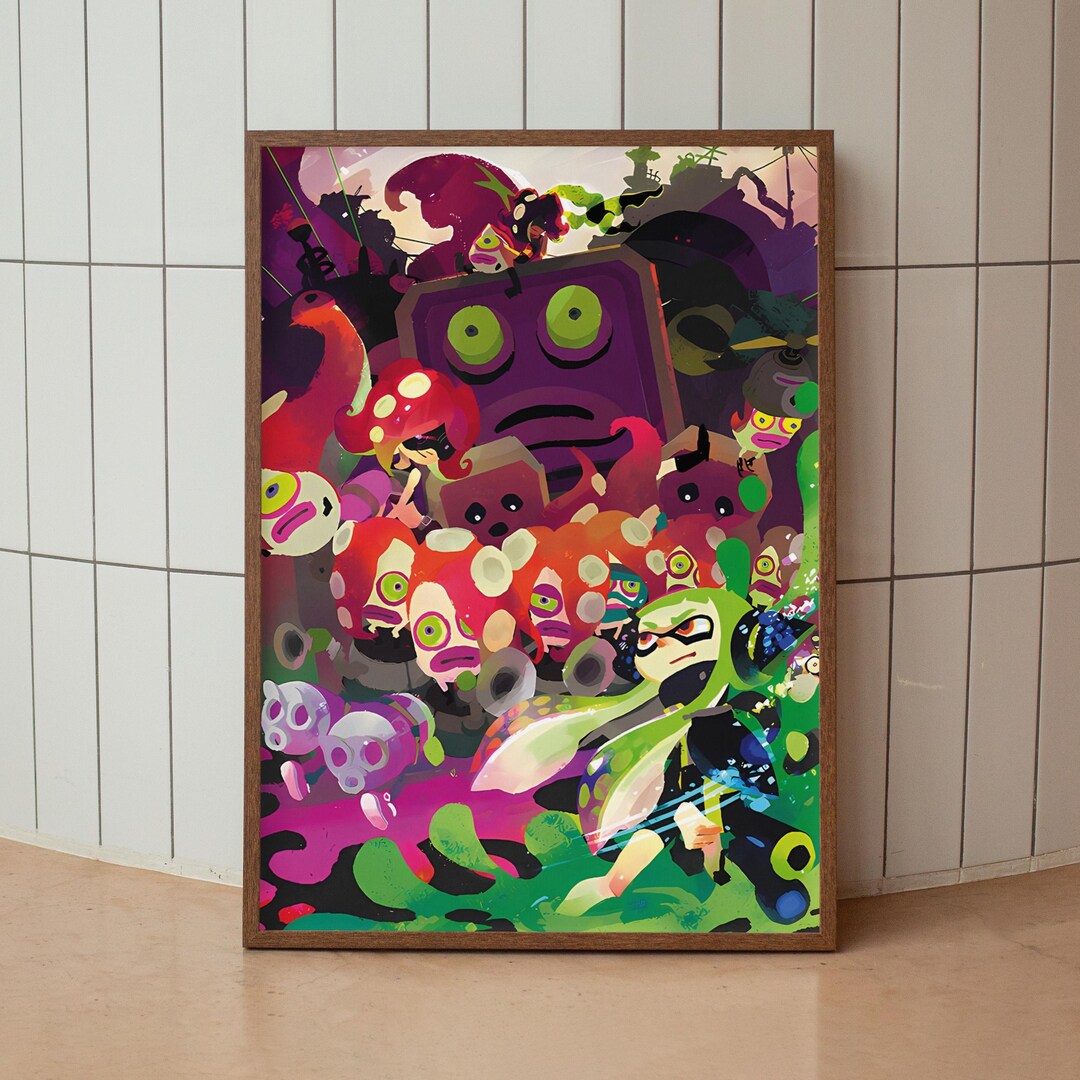 Splatoon Poster, Wall Art & Home Decor, Video Game Poster, Gamer Gift ...