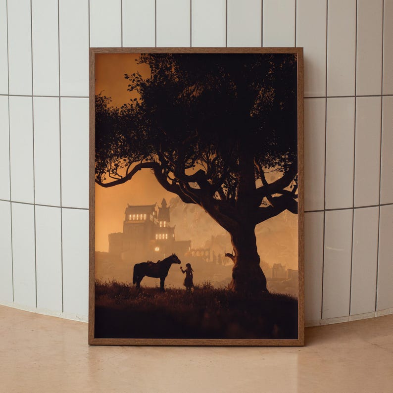 The Elder Scrolls Skyrim Poster, Dragonborn Art, Epic Fantasy Adventure ...