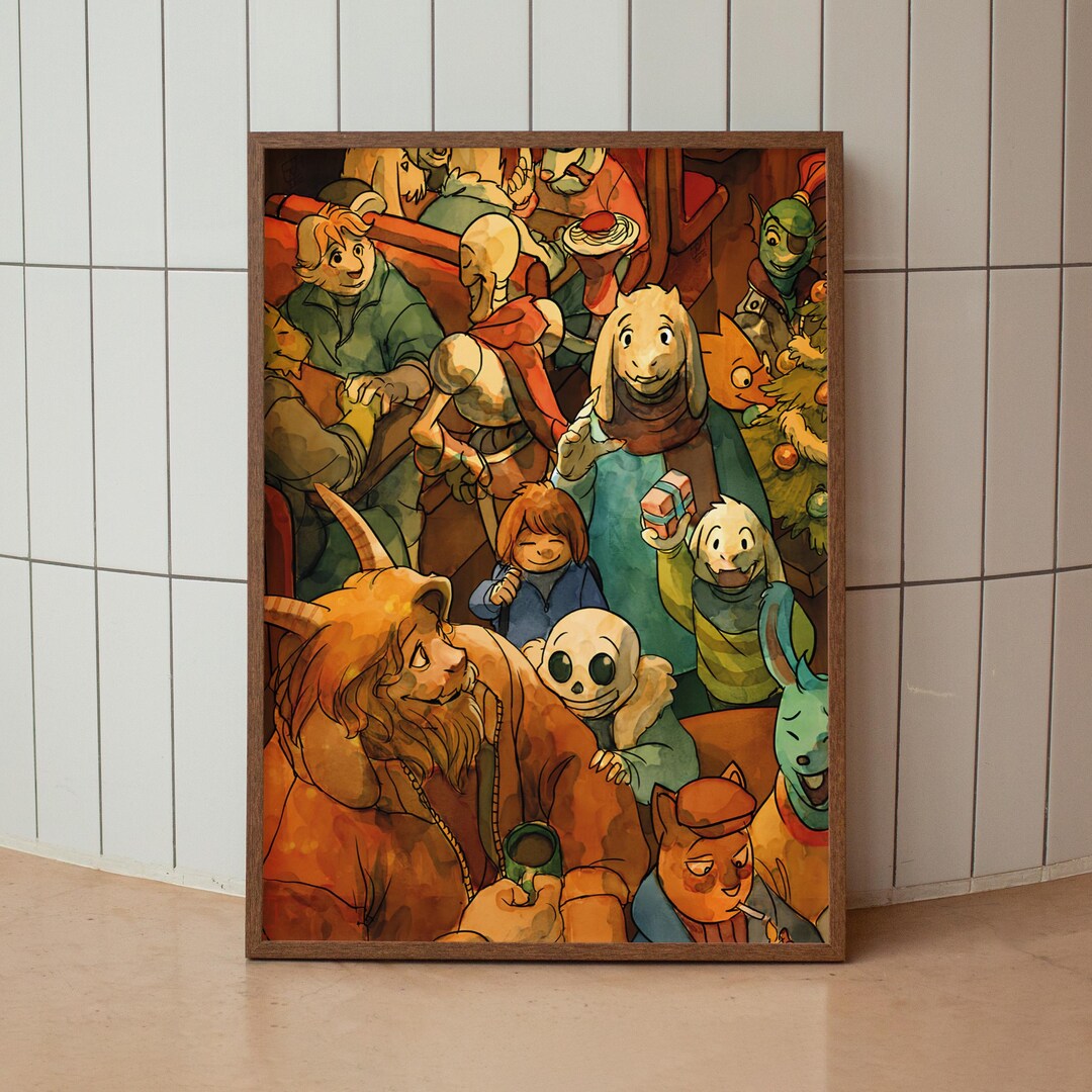 Undertale Poster, Undertale Art, Undertale Poster Print, Video Game ...
