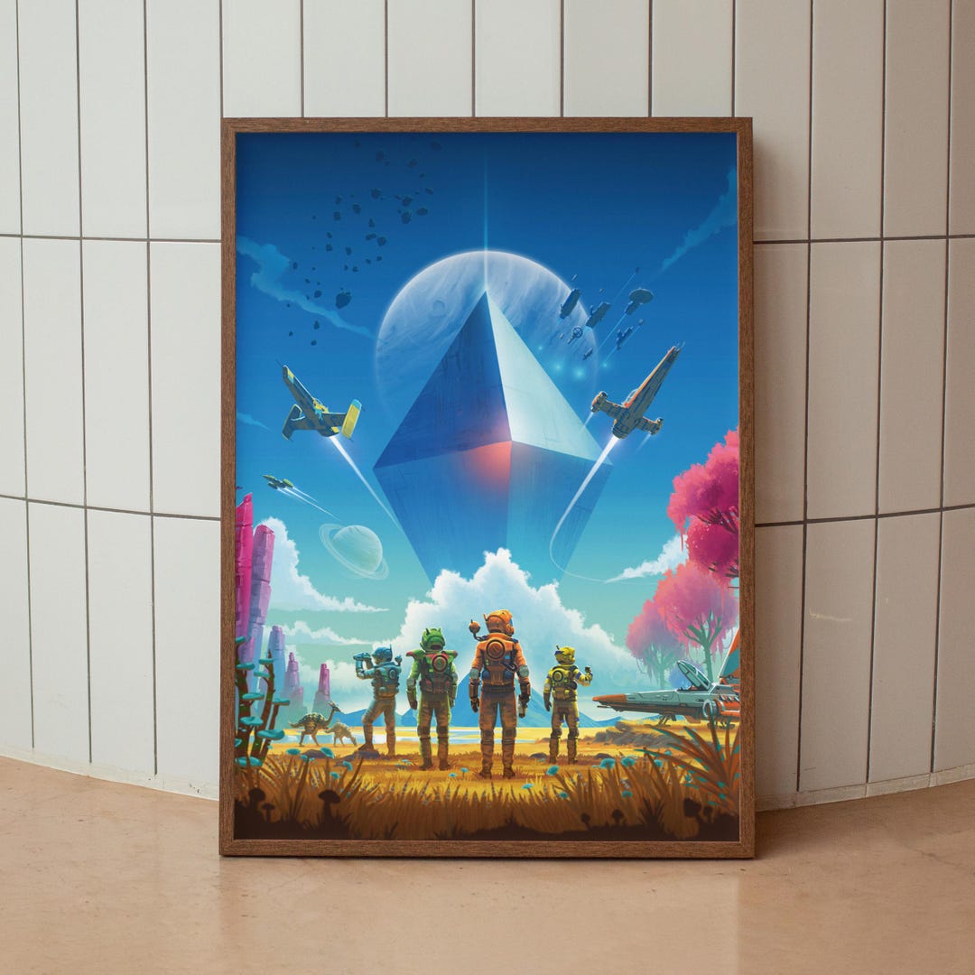 No Man's Sky Game Poster, No Mans Sky, Space Poster, Wall Art & Home ...