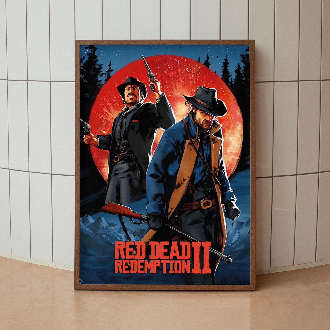 Red Dead Redemption 2 Digital Poster, Red Dead Redemption Print, Video ...