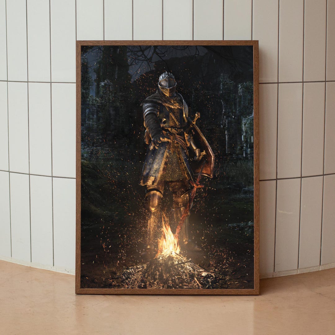 Dark Souls III Poster, Dark Souls Game, Gaming Room Poster, Gaming Wall ...