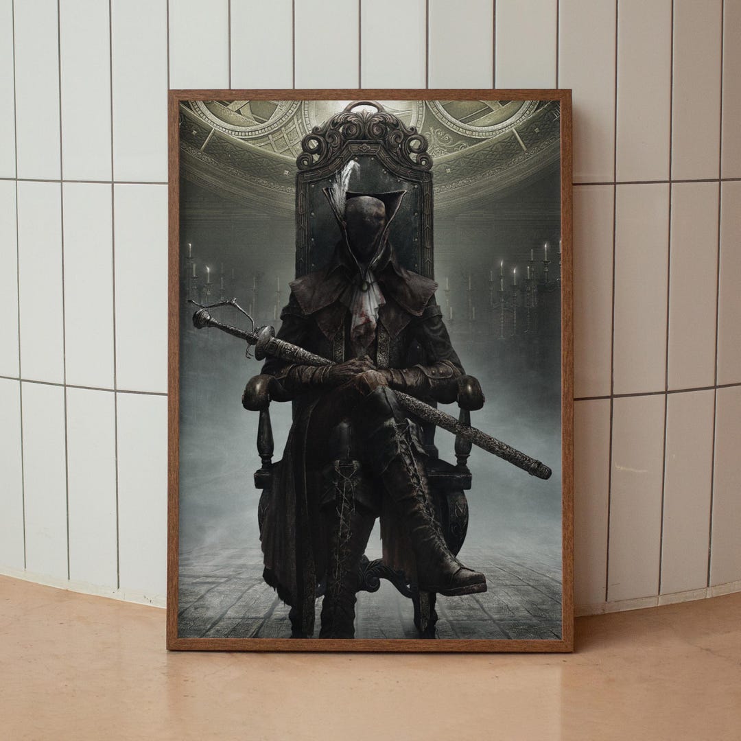 Bloodborne Game Poster, Yharnam City Wall Art, Gaming Room Decor, High ...