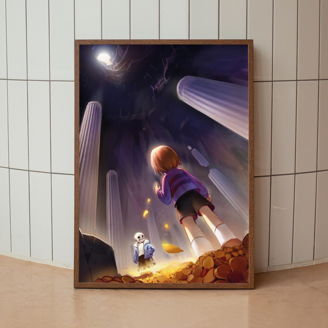 Undertale Poster, Retro Video Game Wall Art, Indie Game Poster Gift ...