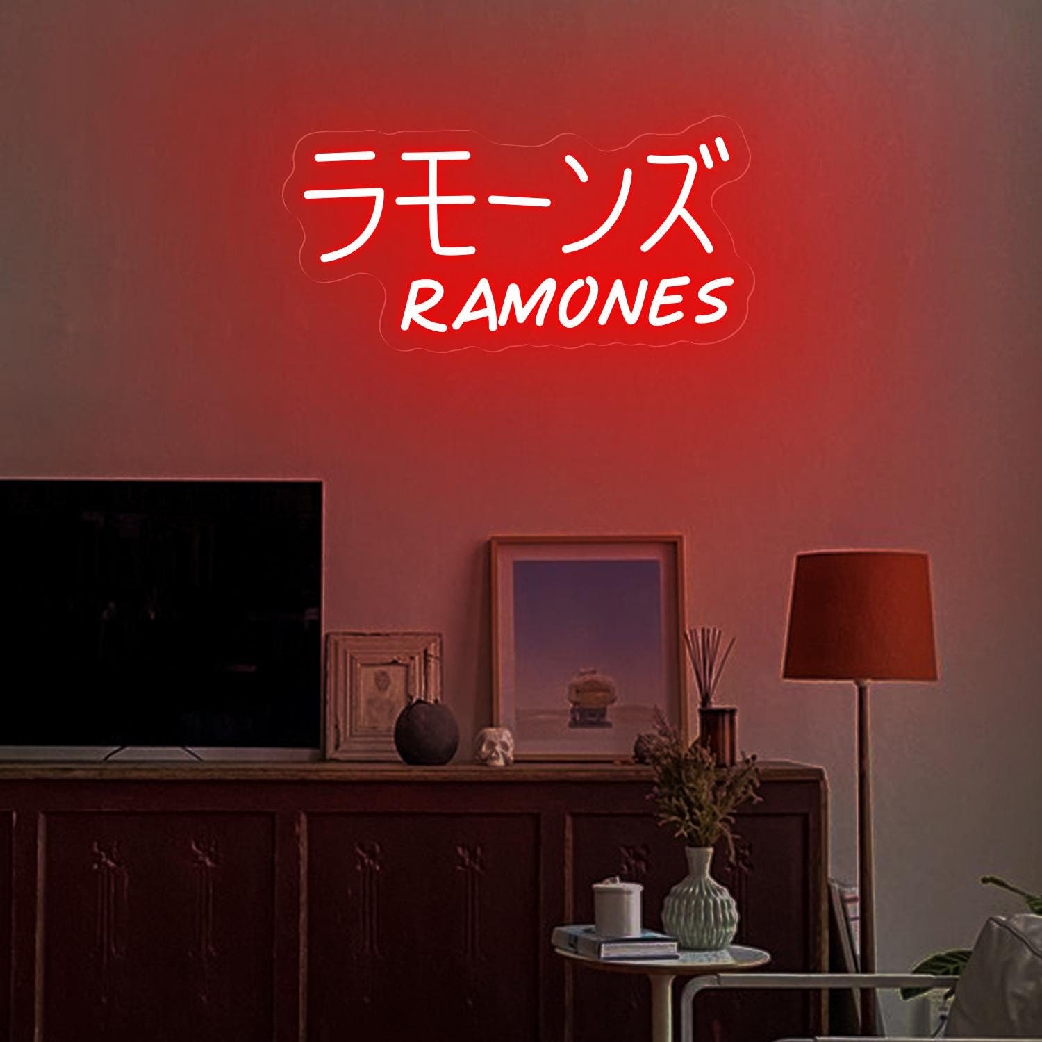 Ramones Neon Sign, Punk Rock Band Fan Art, Retro Vintage Room Decor ...