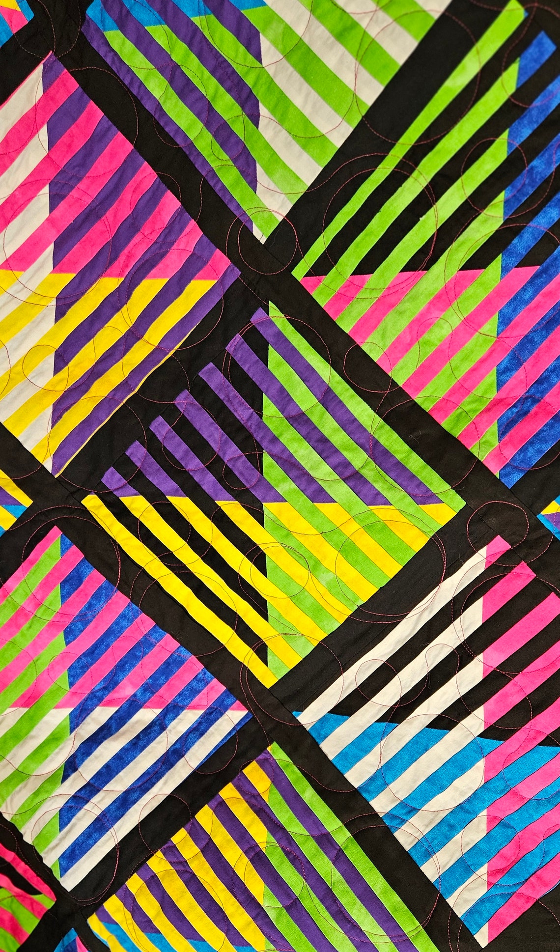 Modern Geometric Interleave Diamond Quilt Pattern, PDF Digital Download ...