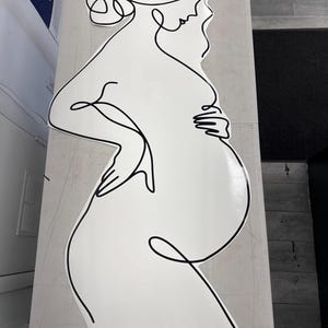 Pregnant Woman Silhouette Decal: Maternity Vinyl Sticker - Etsy