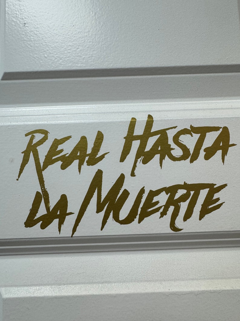 Real Hasta La Muerte Decal RHLM Anuel Vinyl Decal Sticker Brrrr Anuel ...